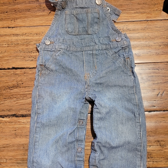 The Children's Place | Bottoms | 52 Blue Striped Pant Overalls | Poshmark